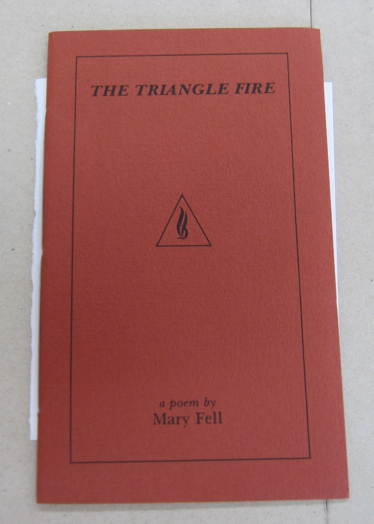 The Triangle Fire | Mary Fell | First edition